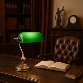 Rabalux BANK stolní lampa 60W/E27/IP20 - bronz