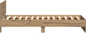 Rám postele s čelem s čelo Dub artisan 203 x 104 x 70 cm 3376051