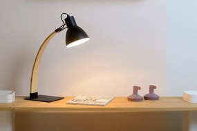 LUCIDE CURF Black stolní lampa