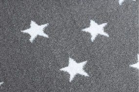 Dywany Łuszczów, Dětský kusový koberec Petit Cloud stars grey, 140x190, šedá, dětský pokoj