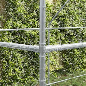 Psí kennel 3 ks Stříbrná 6 x 2 x 2 m Pozinkovaná ocel 3368337