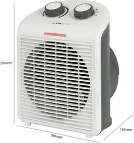 Clatronic HL 3761 bílá / horkovzdušný ventilátor / 2000W / 2 topný stu
