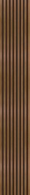 Windu Akustický obkladový panel, dekor Ořech čokoládový/černá deska 2600x400mm, 1,04m2