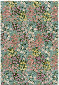 Ručně všívaný vlněný koberec Emilia Floral