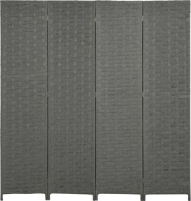 HOMCOM Dřevěný 4-panelový rozdělovač místností, rozměry 159,5Š x 169,5V x 1,6H cm | Aosom