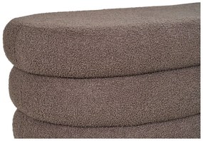 Hnědá lavice z textilie bouclé Dartford – House Nordic