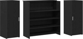 Recepční stůl černý dub 180 x 50 x 103,5 cm, konstrukční dřevo 3324170