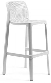 NARDI plastová barová židle NET Odstín: Bianco - Bílá