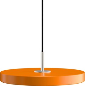 Závěsná lampa Asteria Mini se stříbrným držákem oranžová