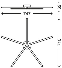 Briloner 3181-059 - LED Přisazený lustr GO 5xLED/4,8W/230V