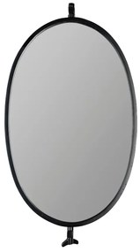 DNYMARIANNE -25% White Label Černé kovové nástěnné zrcadlo WLL LARA