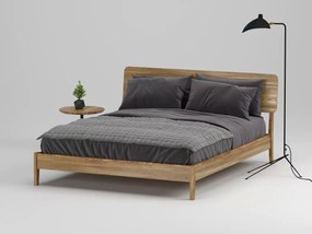 Slee Skagen postel - jasan rustikální Moření: Olej palisandr, Rozměr: 160 x 200 cm