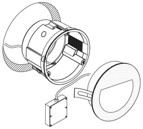 Eglo 99577 - LED Venkovní zápustné svítidlo ARACENA LED/2,5W/230V IP65 bílá