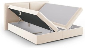 Krémová boxspring postel s úložným prostorem 180x200 cm Arendal – Cosmopolitan Design