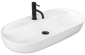 REA-U2541 - Umyvadlo na desku AURA 41x81 cm keramika/lesklá bílá REA-U2541