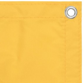 vidaXL Balkónová zástěna žlutá 90 x 500 cm oxfordská látka