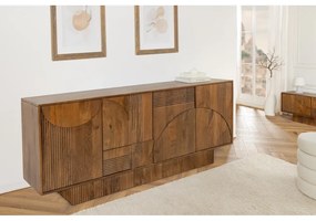 Massive home | Komoda Art Deco 170cm masiv hnědé mango