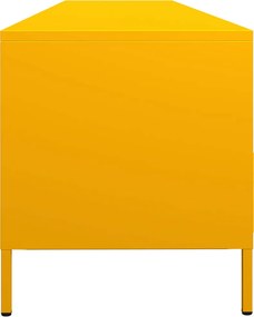 TV skříňka žlutá 202 x 39 x 43,5 cm ocel válcovaná za studena 3307158