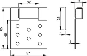 ALCAPLAST Magnetická vanová dvířka (pod obklady) basic AVD005