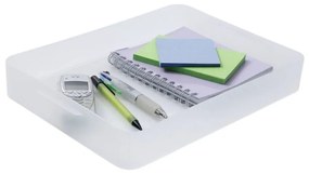 SUNDIS Plastový úložný organizér Pure Box A4, mléčný