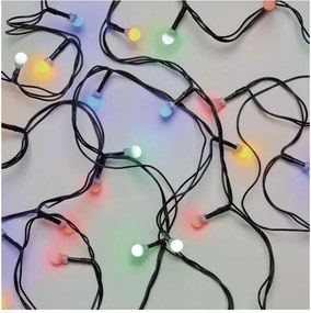 EMOS LED venkovní řetěz - kuličky 8m, multicolor, časovač D5AM02