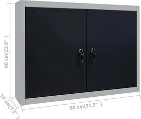 Pracovní stůl se čtyřmi nástěnnými panely a dvěma skříňkami 3053434
