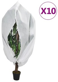 Ochranné návleky na rostliny na zip 10 ks 70 g/m² 3,14 x 2,5 m 3203576