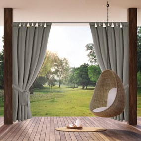 ZAHRADNÍ VODĚODOLNÝ ZÁVĚS NA POUTKÁCH GARDEN 155X240 CM TMAVĚBÉŽOVÁ