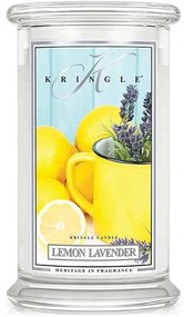 Kringle Candle – vonná svíčka Lemon Lavender (Citron a levandule), 624 g
