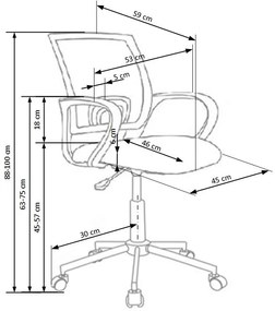 Dětská otočná židle IBIS butterfly