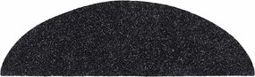 Schodové rohože samolepicí 20 ks 56 x 17 x 3 cm černé, půlkulaté 3365669