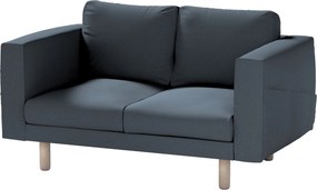 Potah na pohovku IKEA Norsborg 2-místná barva modrá látka pletený vzor