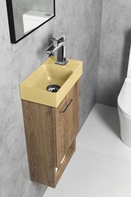 Sapho Piccolino umývátko 30,8 x 10 x 17 cm s otvorem pro baterii vpravo bez přepadu beton žlutá PK30522