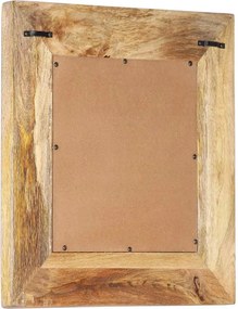 Ručně vyřezávané zrcadlo 50 x 50 x 2,6 cm masivní mangovník 321644