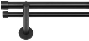 Dekodum Garnýž dvouřadá LOFT 25/19 mm černá matná 340 cm