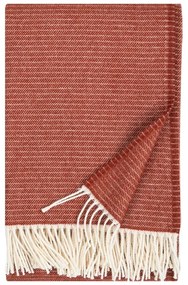 Merino deka Lepo 135x170, bílo-skořicová