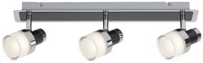 Rabalux LED koupelnové přisazené svítidlo Harold 3x5W | 1200lm | 4000K | IP44 - chrom