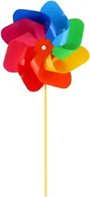 TEDDIES Větrník duhový / Větrník / O 22 cm / výška 47 cm / plast