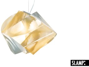 Slamp Gemmy prisma color, závěsné svítidlo z lentiflexu, zlatá, 1x24W (úsporné), šířka: 42cm