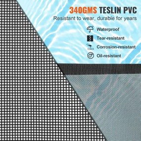 oplocení bazénu 1,22 × 14,63 m odnímatelné bazénové oplocení pro venkovní zapuštěné