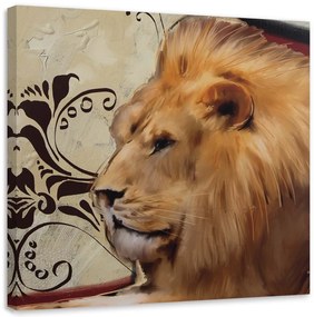 Obraz na plátně Lev Zvířata Afrika - 50x50 cm