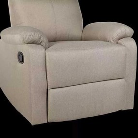 LuxuryForm DESIGN Televizní křeslo CARLOS s polohováním - béžové