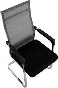 Tempo Kondela Zasedací židle, šedá/černá, RIMALA NEW