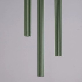 Sollux Lighting Závěsné svítidlo ARCHE 3P olivově zelené