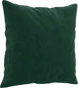 2místná pohovka s polštáři tmavě zelená 120 cm samet 3200937
