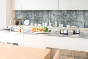 DIMEX | Fototapeta do kuchyně Šedá betonová zeď KI-350-298 | 350 x 60 cm | šedá