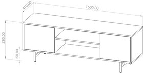 GAB Televizní skříňka PRAGO RTV, 150 cm