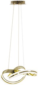 Toolight - LED stropní svítidlo APP818-CP + dálkové ovládání, zlatá, OSW-04028