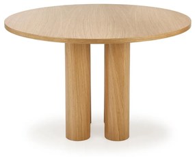 HALMAR Jídelní stůl AZUL 120 cm přírodní dub/hnědý