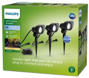 Philips -SADA 3x LED Venkovní bodové svítidlo GARDENLINK LED/6W/230V 2700K IP44